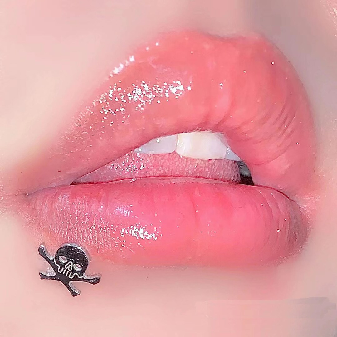 Skeleton Lip Stud, Personality Lip Ring, Punk Style Ring, Cartilage ...