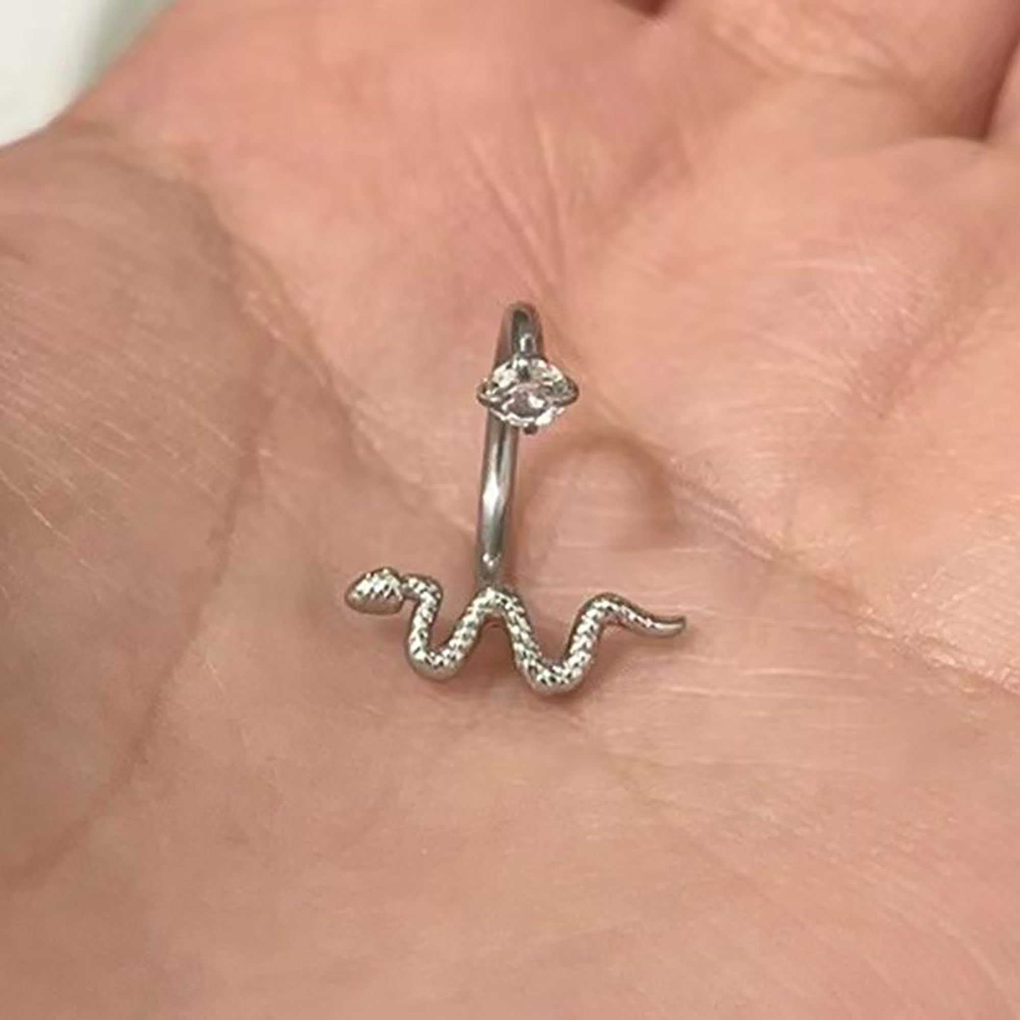 Snake Lip Ring Cartilage Piercing Tragus Piercing Medical - Etsy