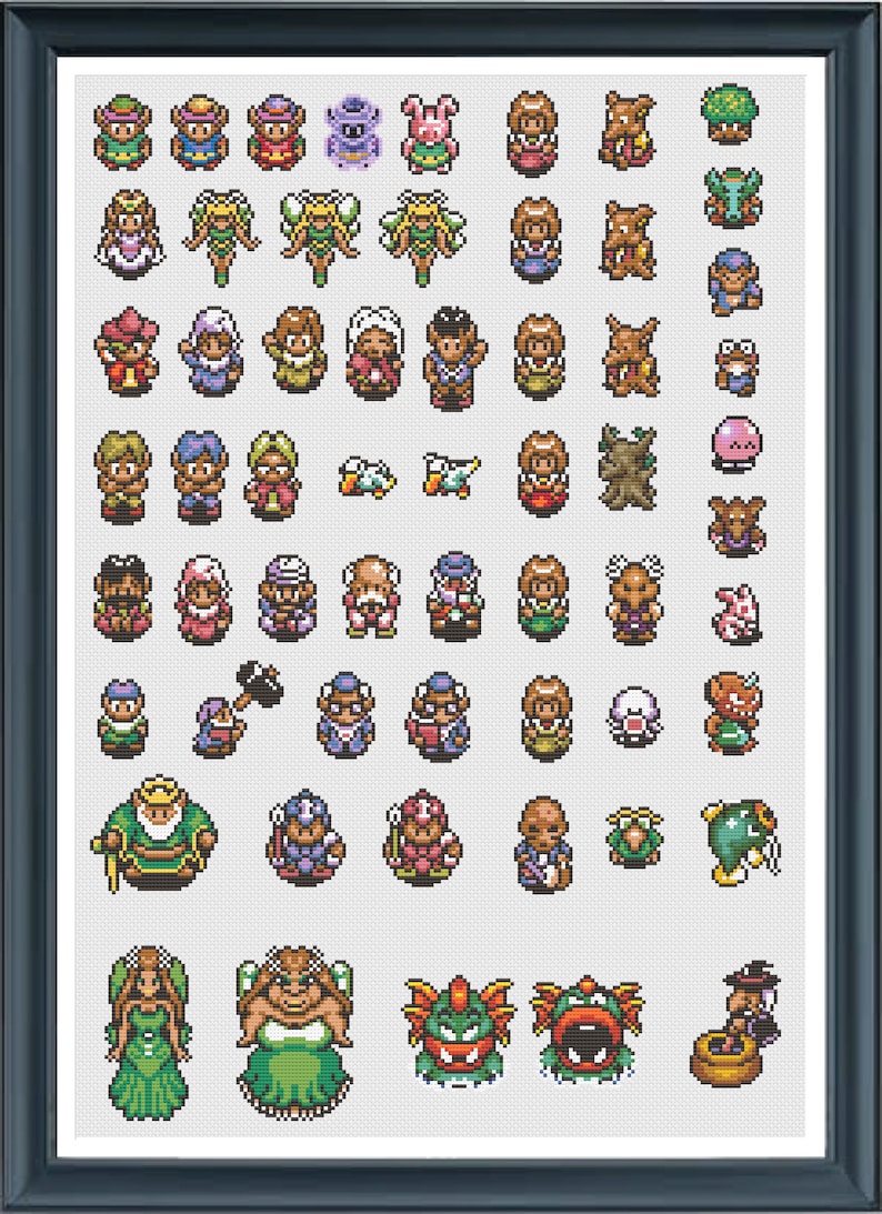 The Legend of Zelda Cross Stitch Pattern Set - Etsy