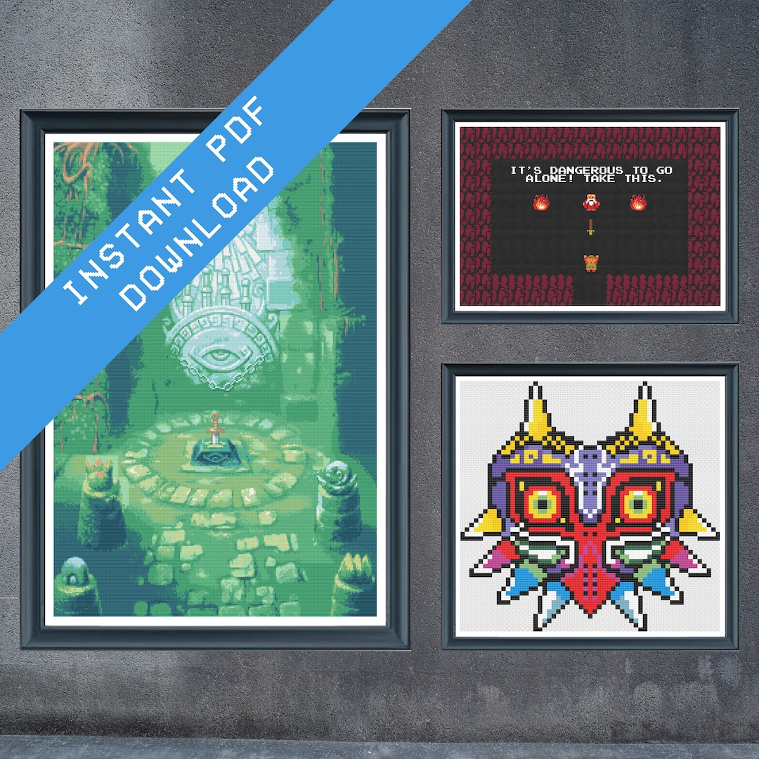 The Legend of Zelda - Cross Stitch Pattern Set - Etsy