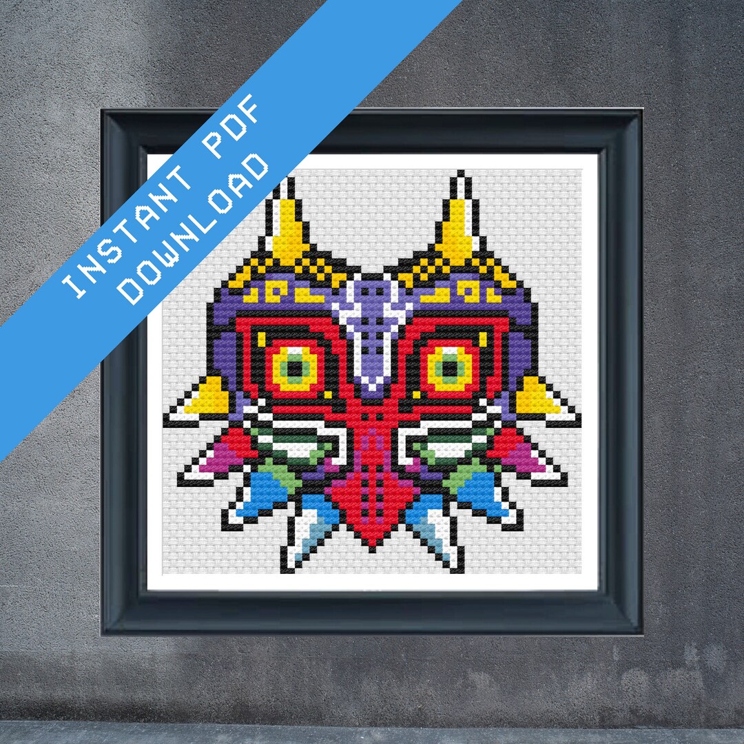 The Legend of Zelda - Majora's Mask - Cross Stitch Pattern (3 Sizes ...