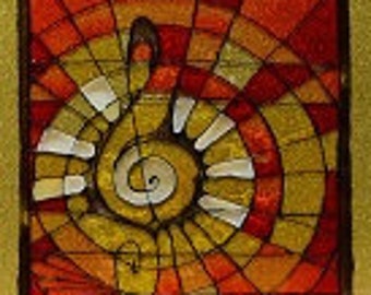 Treble Clef Stained Glass - Etsy