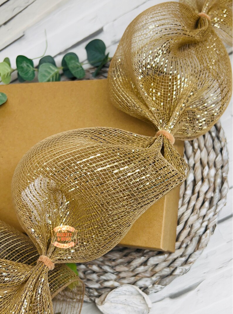 10 Yards Gold Mesh Ribbon Roll for Wedding Decoration 9m Gold - Etsy