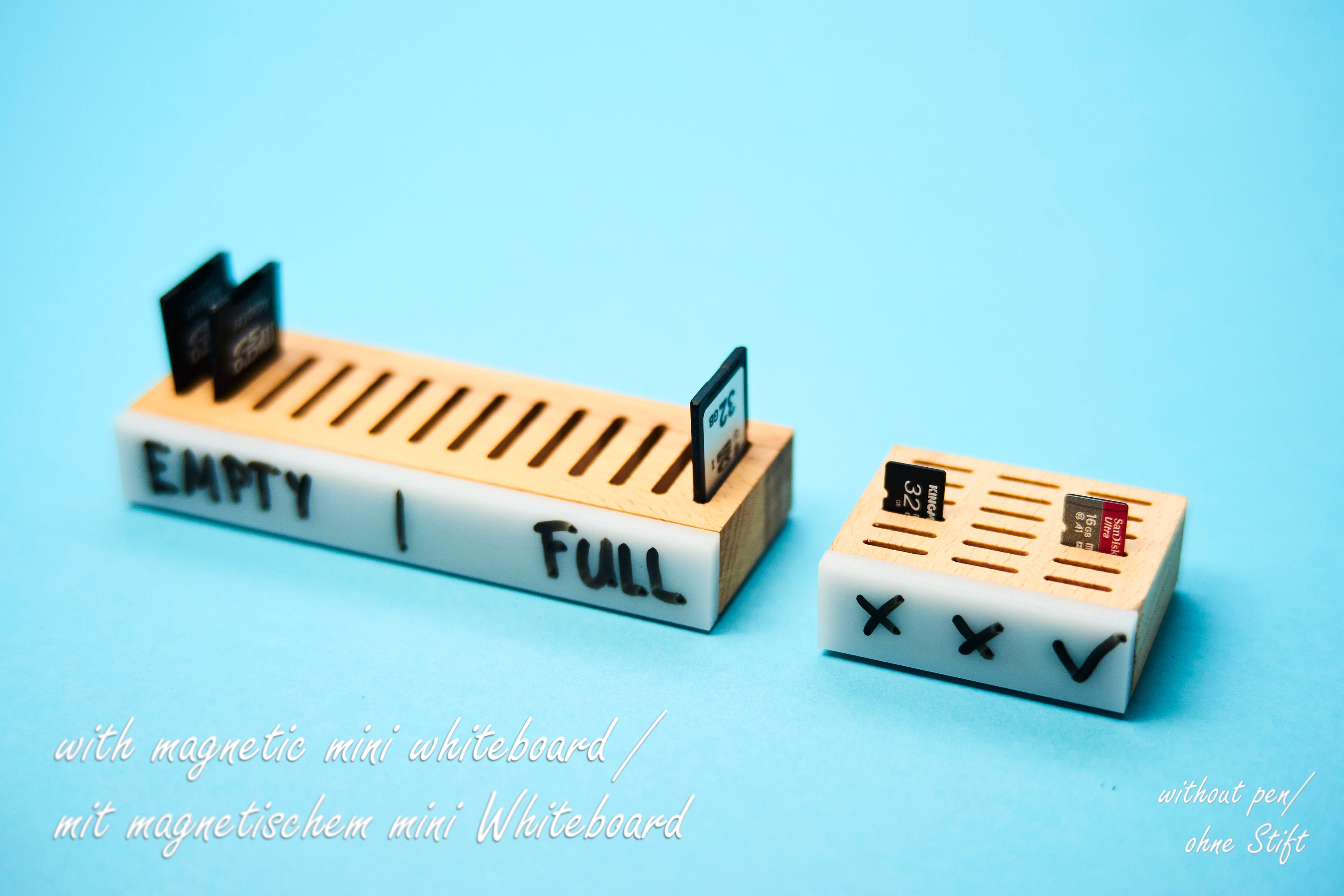 USB and USB-C Stick and Micro/sd Card Holder for the Desk, Made of ...