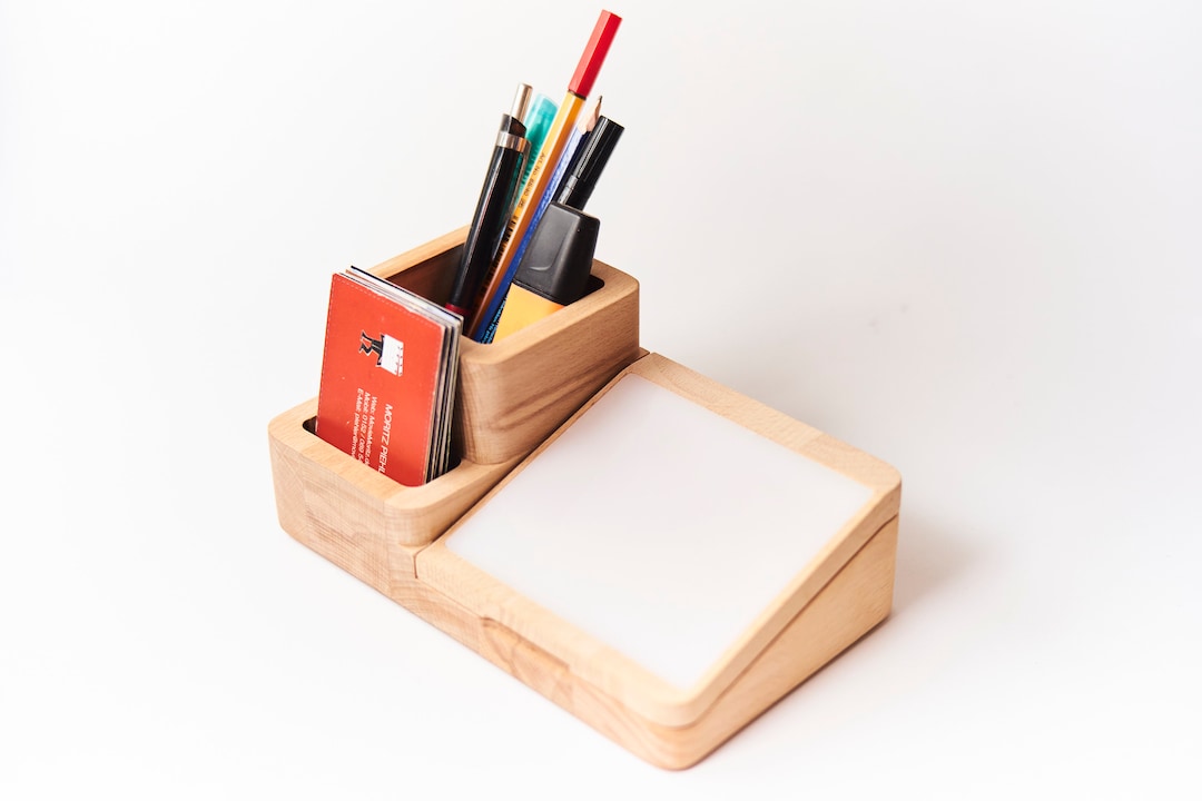 Antdesk Mini Desktop Organizer L Pen, USB, Business Card Storage and ...