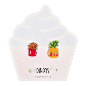 IVF Transfer Day Earrings, Infertility, Transfer Day, Pineapple, French ...