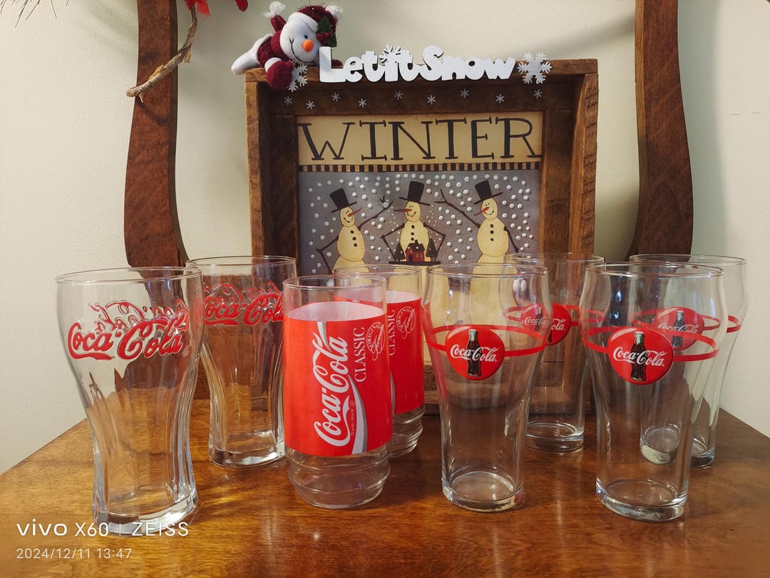 Coca-cola Classic Glasses - Etsy