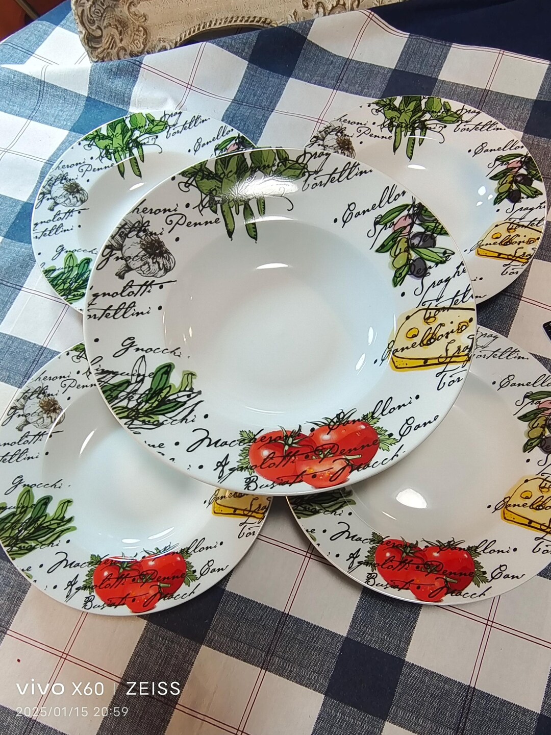 Maxwell & Williams Porcelain Dinnerware Bowls, 5pcs Delisioso Pasta ...