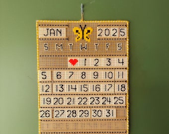 Calendar Lifetime Plastic Canvas - Etsy