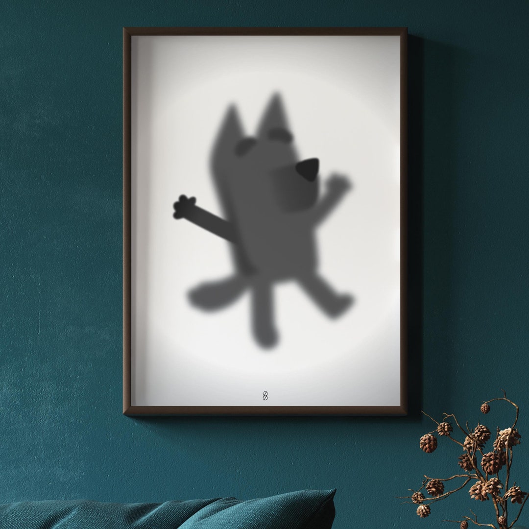 Bluey, Minimalist Wall Art Print - Etsy