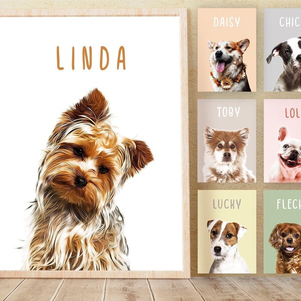Custom Dog Art - Etsy