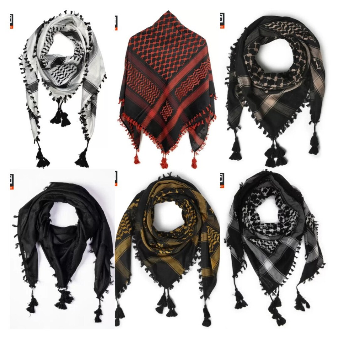 Palestine Keffiyeh Shemagh Scarf, All Colour Keffiyeh, Face Mask Neck ...
