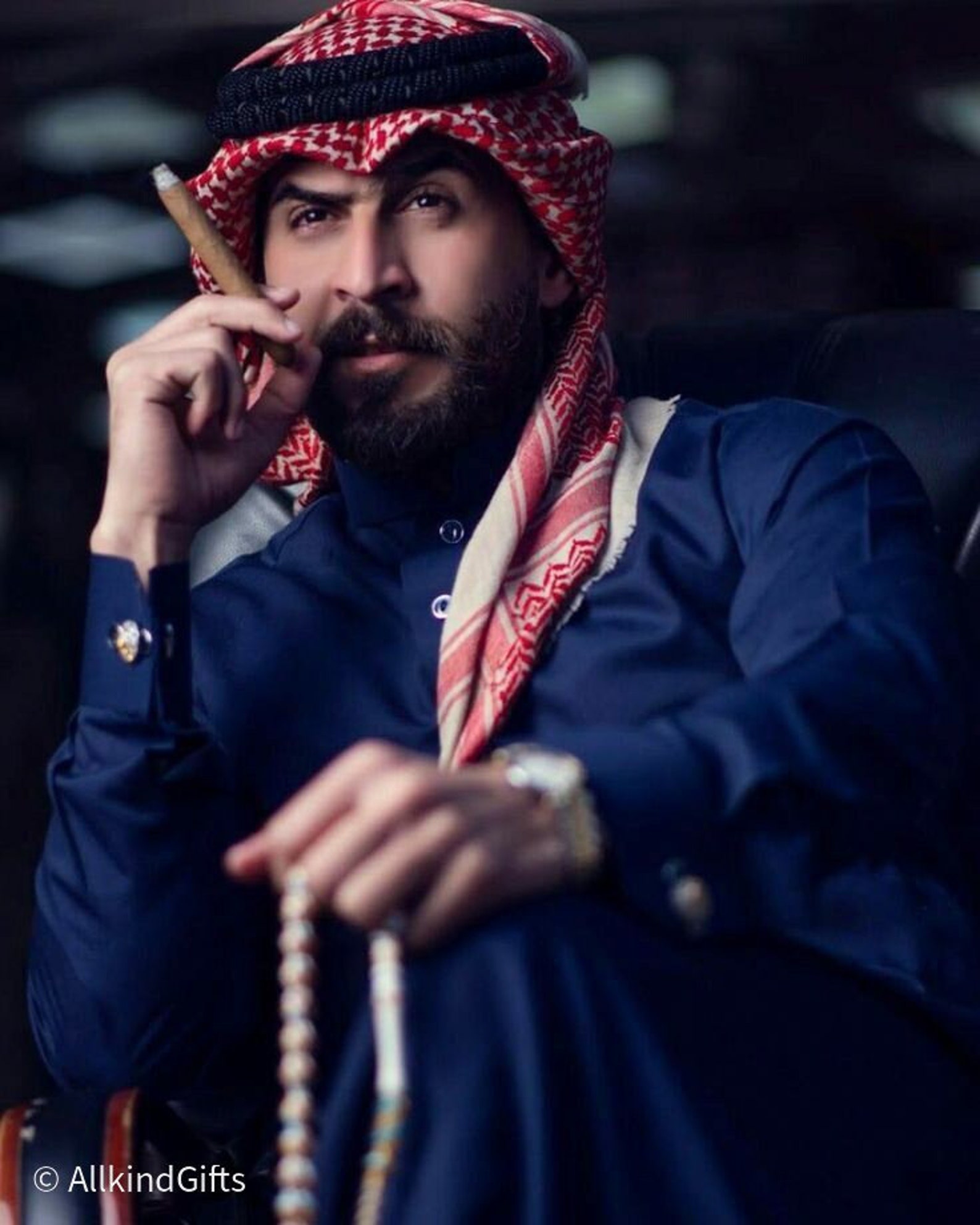 Shemagh Keffiyeh Arab Scarf Palestine Red on White Kufiya Arafat Hatta ...