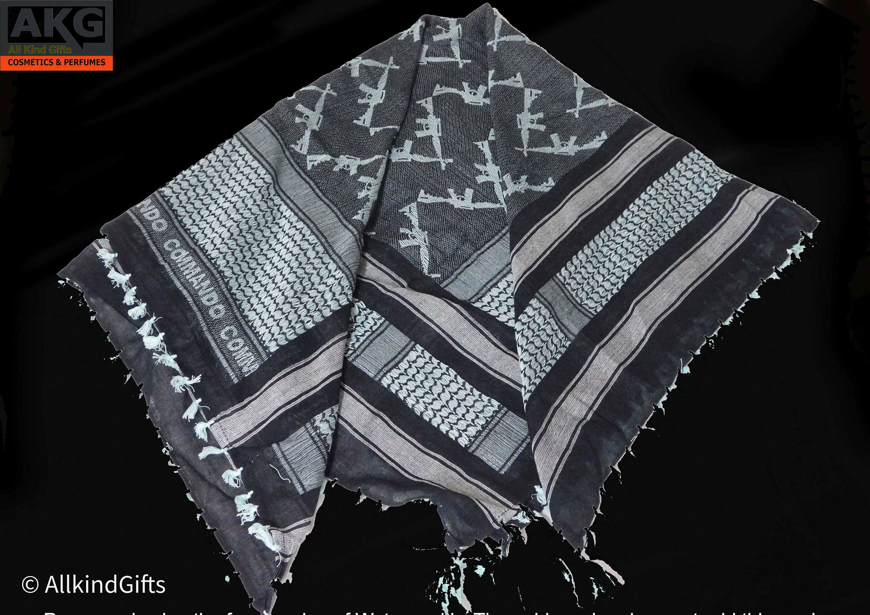 Palestine Keffiyeh Shemagh Scarf, Palestine Military Commando Shemagh ...
