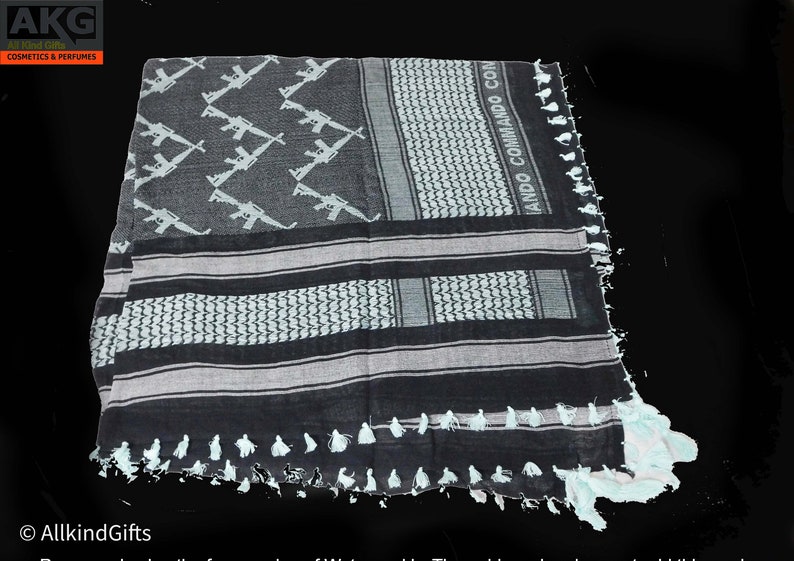 Palestine Keffiyeh Shemagh Scarf, Palestine Military Commando Shemagh ...