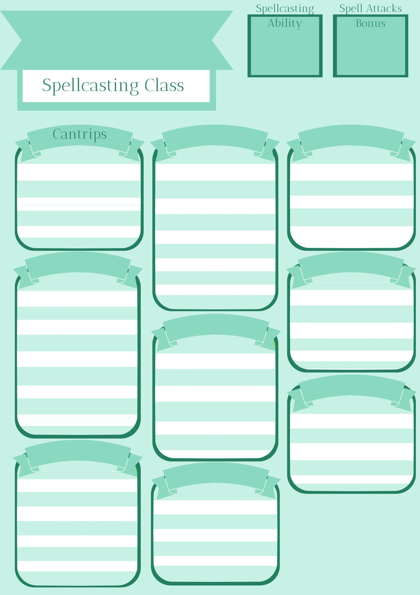 Sugar Cane D&D 5e Character Sheet: PDF Compatible With Fifth Edition ...