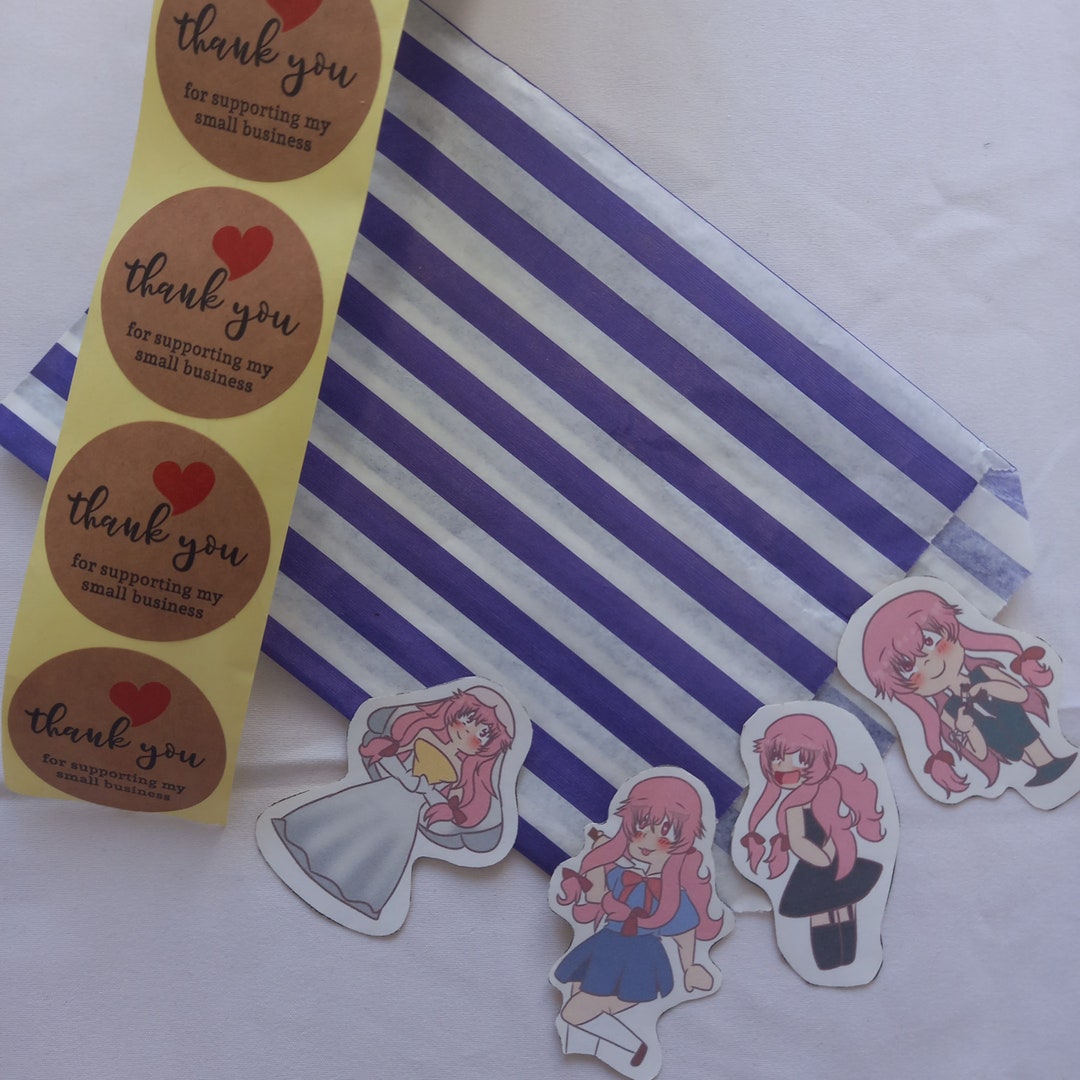 Yuno Gasai // Mirai Nikki Stickers - Etsy