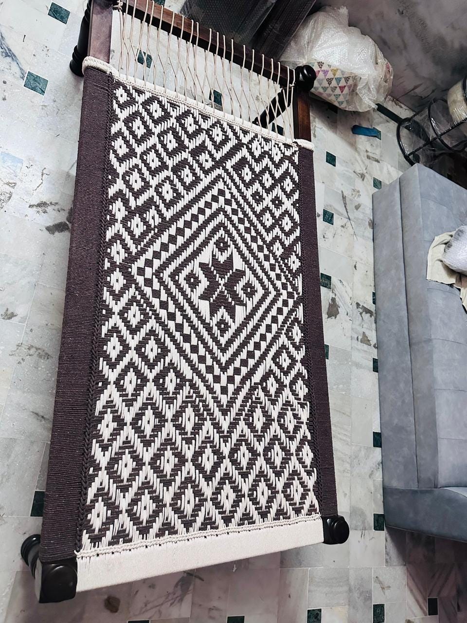 Handmade Handicraft Traditional Woven Charpai | Indian Rope Bed ...