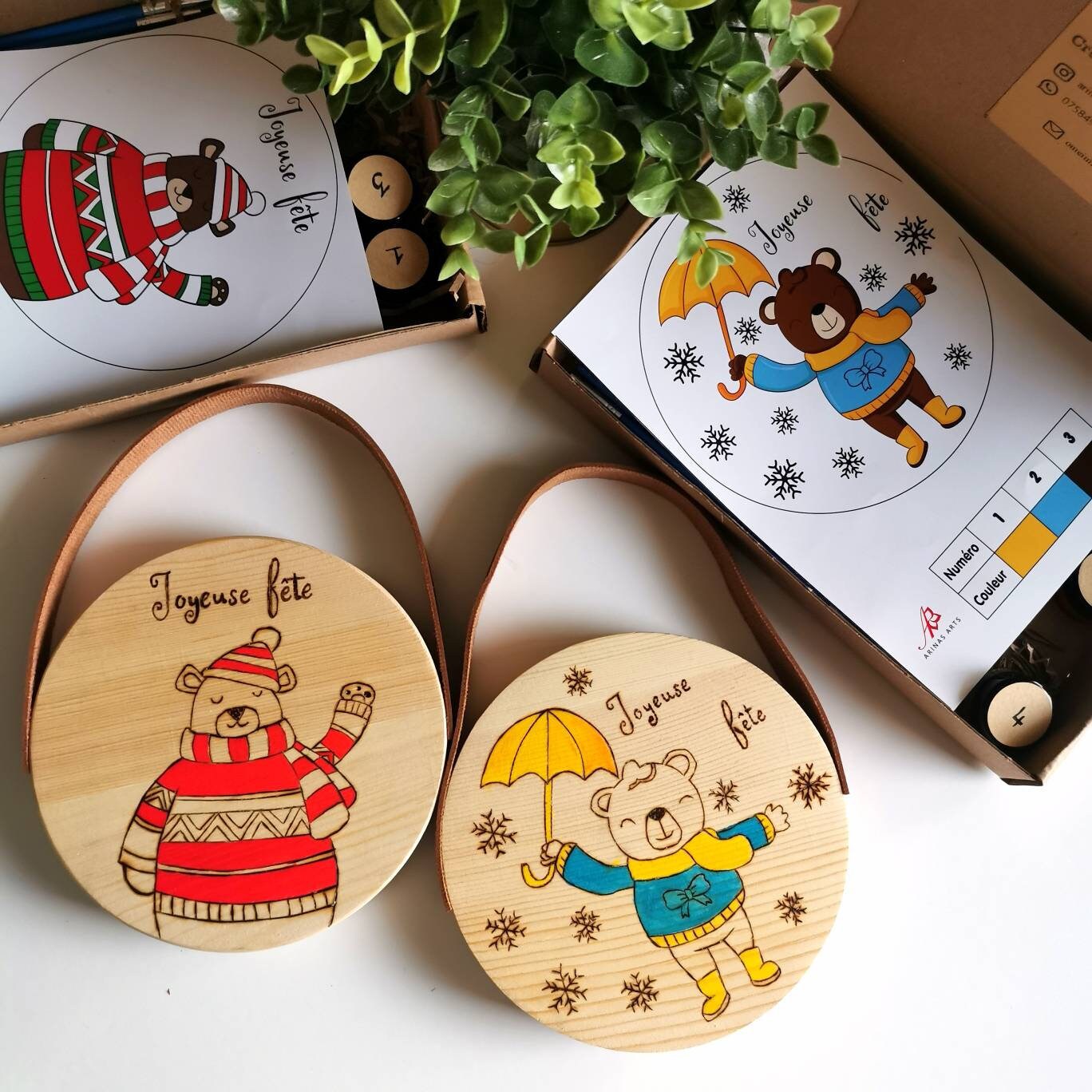 Christmas Theme Coloring Kit, Limited Edition, Christmas Ball Coloring ...