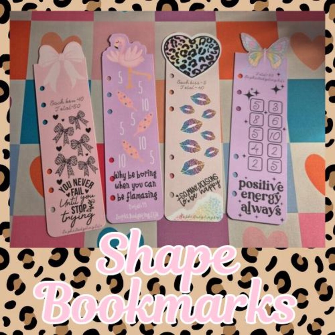 Shape Bookmark Savings Challenge - Etsy