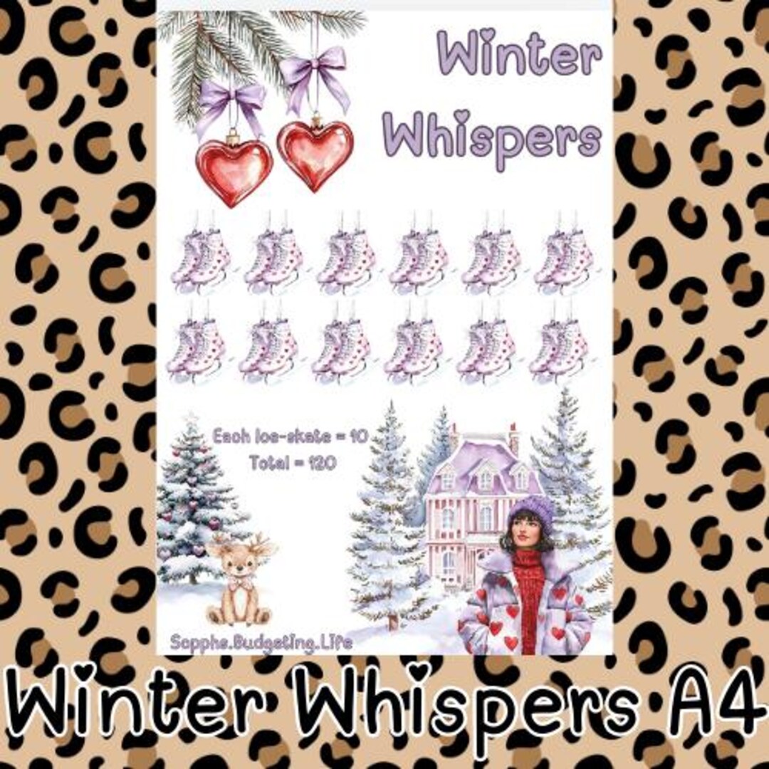 Winter Whisper A4 Digital Download / Savings Challenge - Etsy