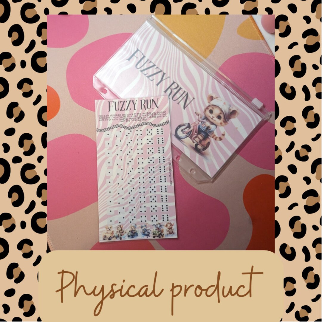 Fuzzy Run Dice Savings Challenge - Etsy