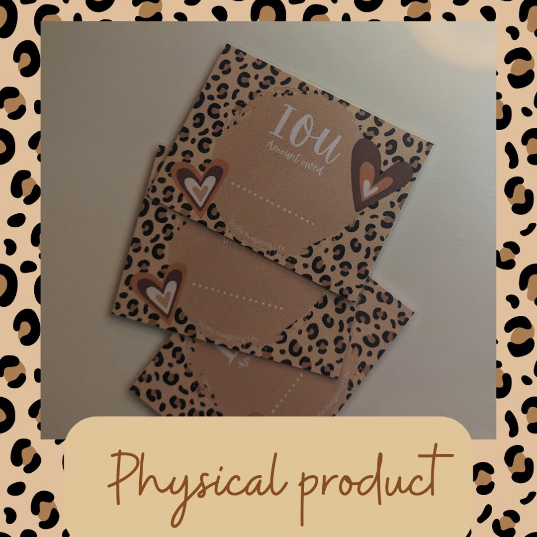 3x Mini IOU Slips - Etsy