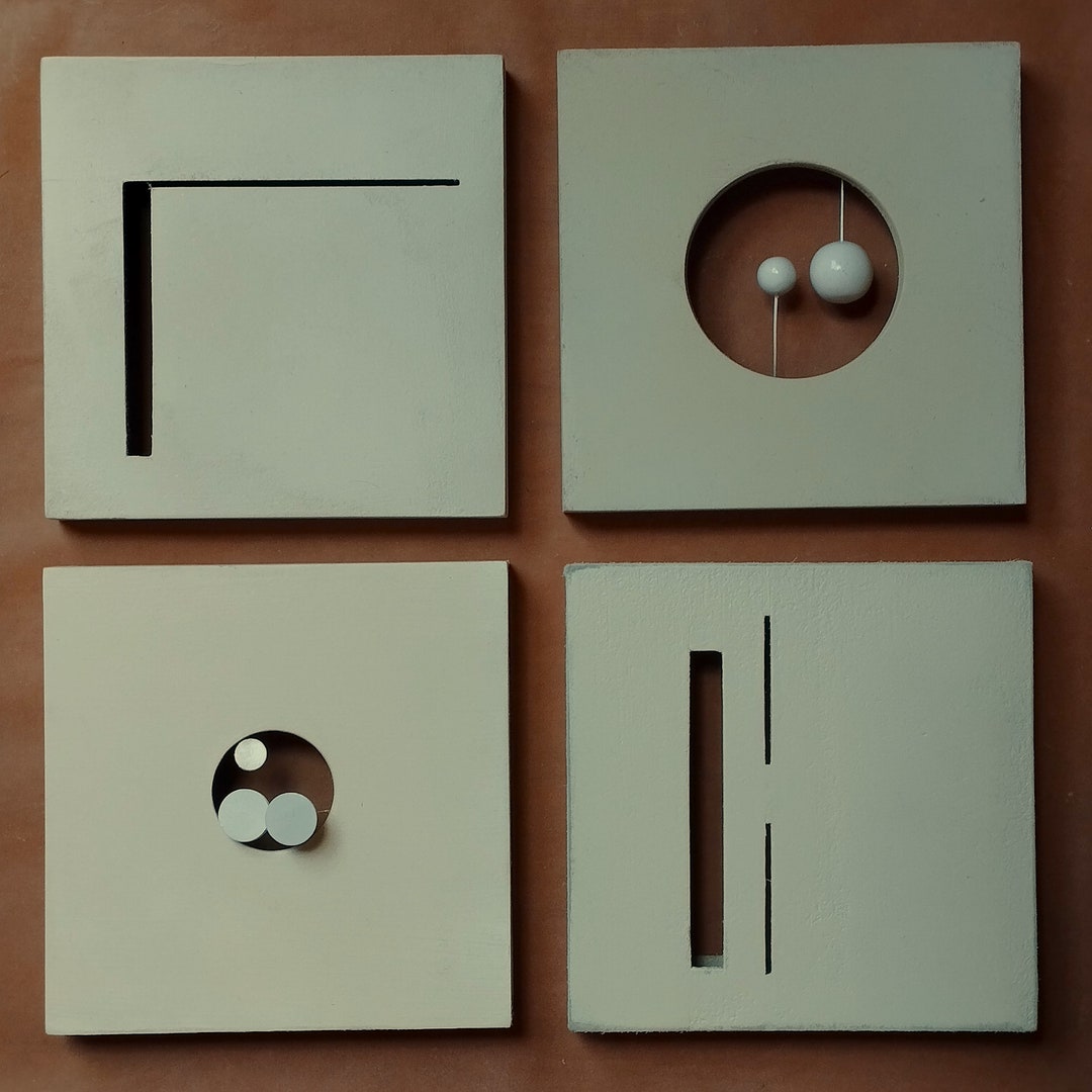 Set of 4 Square Wall Panels. Each Panel is 14.5 X 14.5 Cm - Etsy