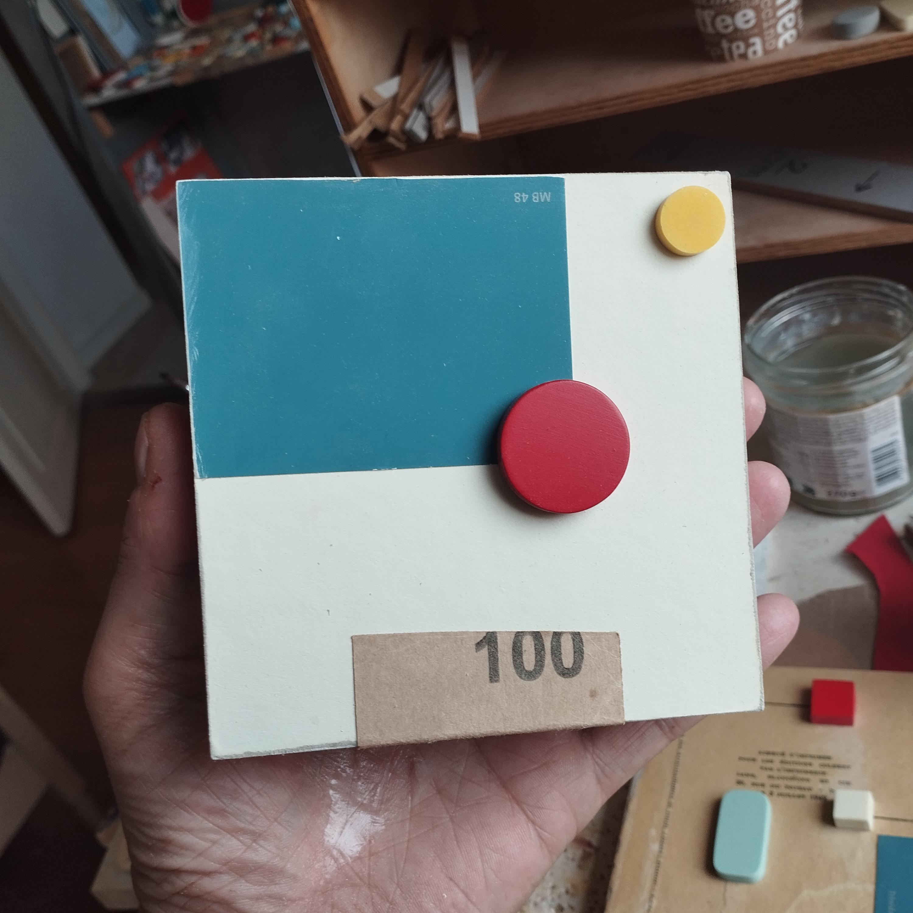 Paper and Resin Collage on Rigid Cardboard and Wood, Ready to Hang in ...