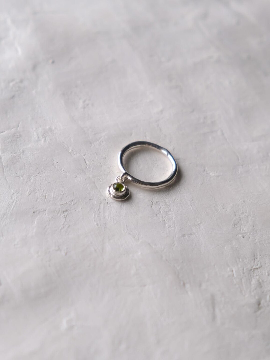 Freya Chrysolite Ring: Handcrafted 925 Sterling Silver Gemstone Jewelry ...