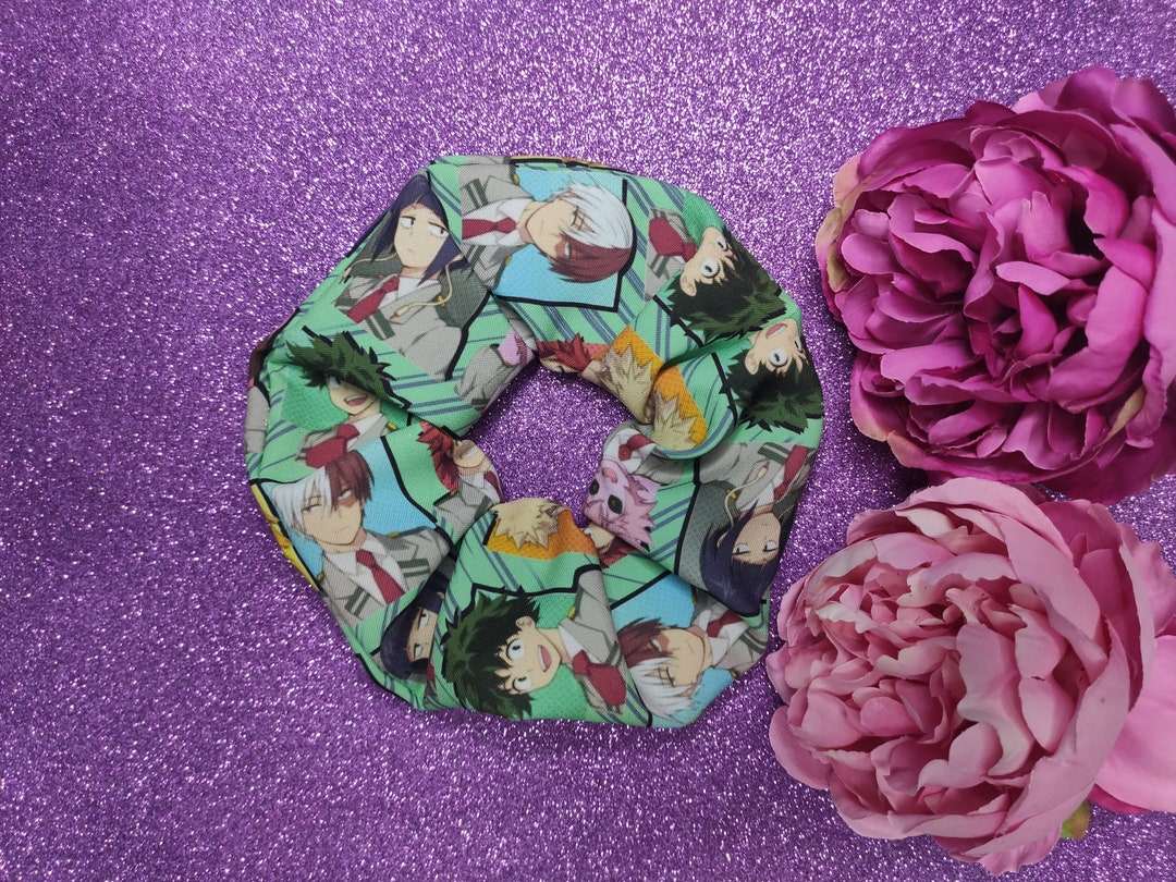 Scrunchie Soft Elastic Anime Theme Japanese Superhero School - Etsy