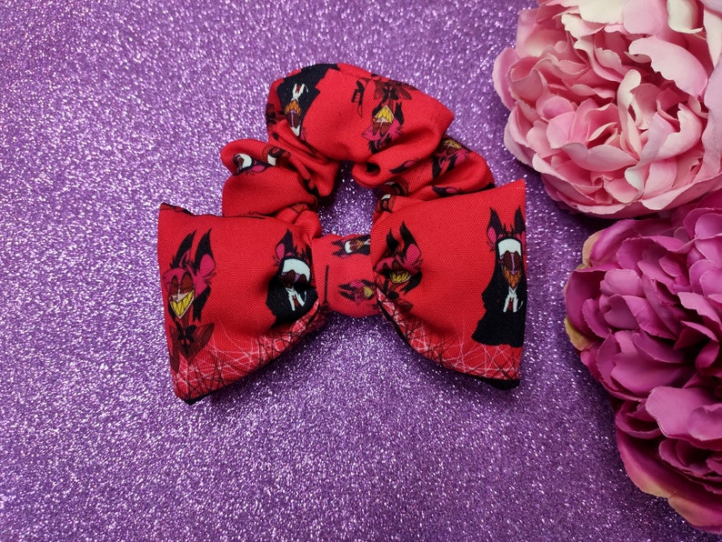 Scrunchie With Bow Theme Hazbin Hotel Alastor - Etsy