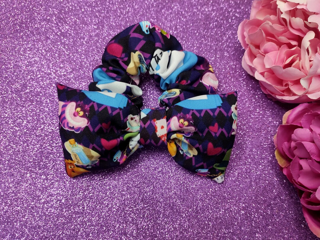 Scrunchie With Bow Cartoon Themed Girl in the Wonderful World With ...
