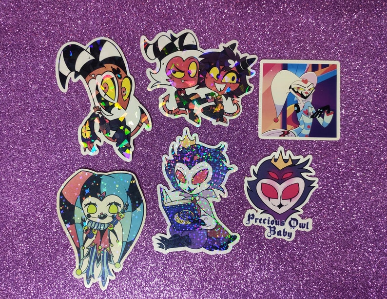 Monster Demon Stickers Set 6 Stickers for Computer, Phone, Tablet ...