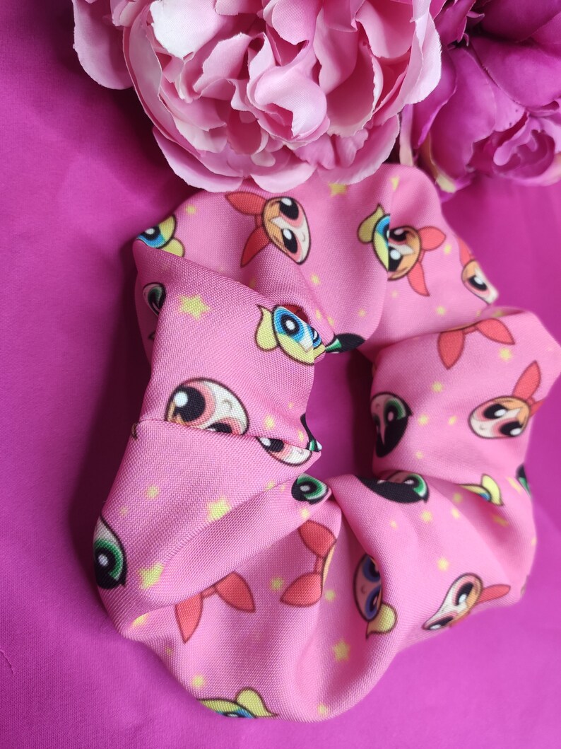 Soft Elastic Scrunchie Cartoon Theme Powerpuff Girls - Etsy