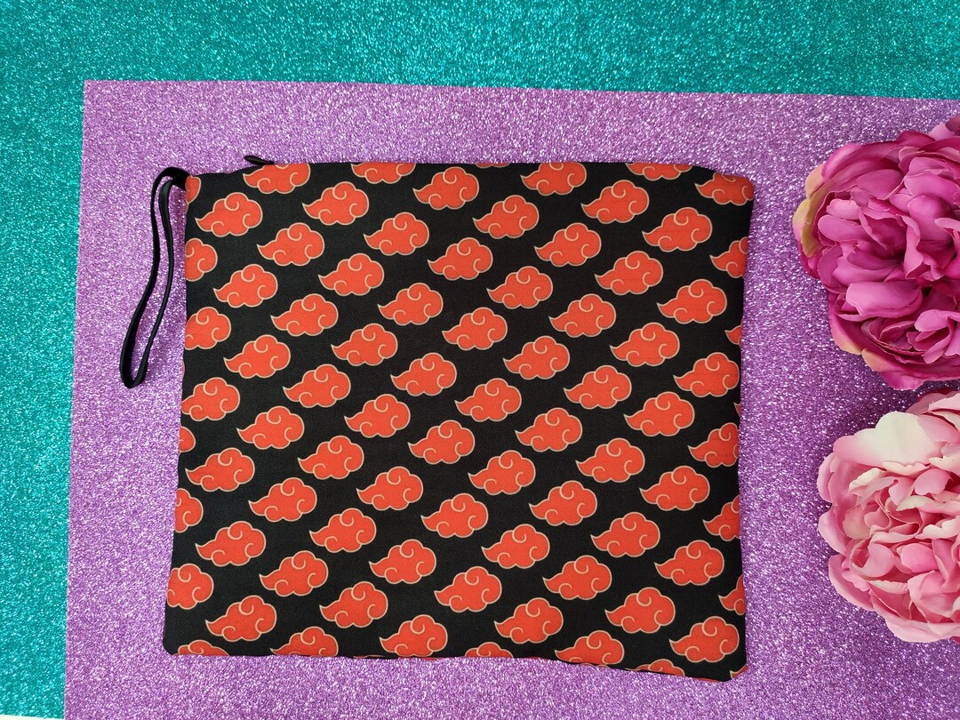 Multipurpose Soft Pouch With Anime Naruto Akatsuki Red Clouds Print - Etsy