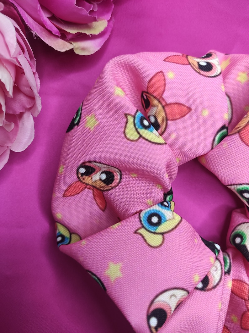 Soft Elastic Scrunchie Cartoon Theme Powerpuff Girls - Etsy