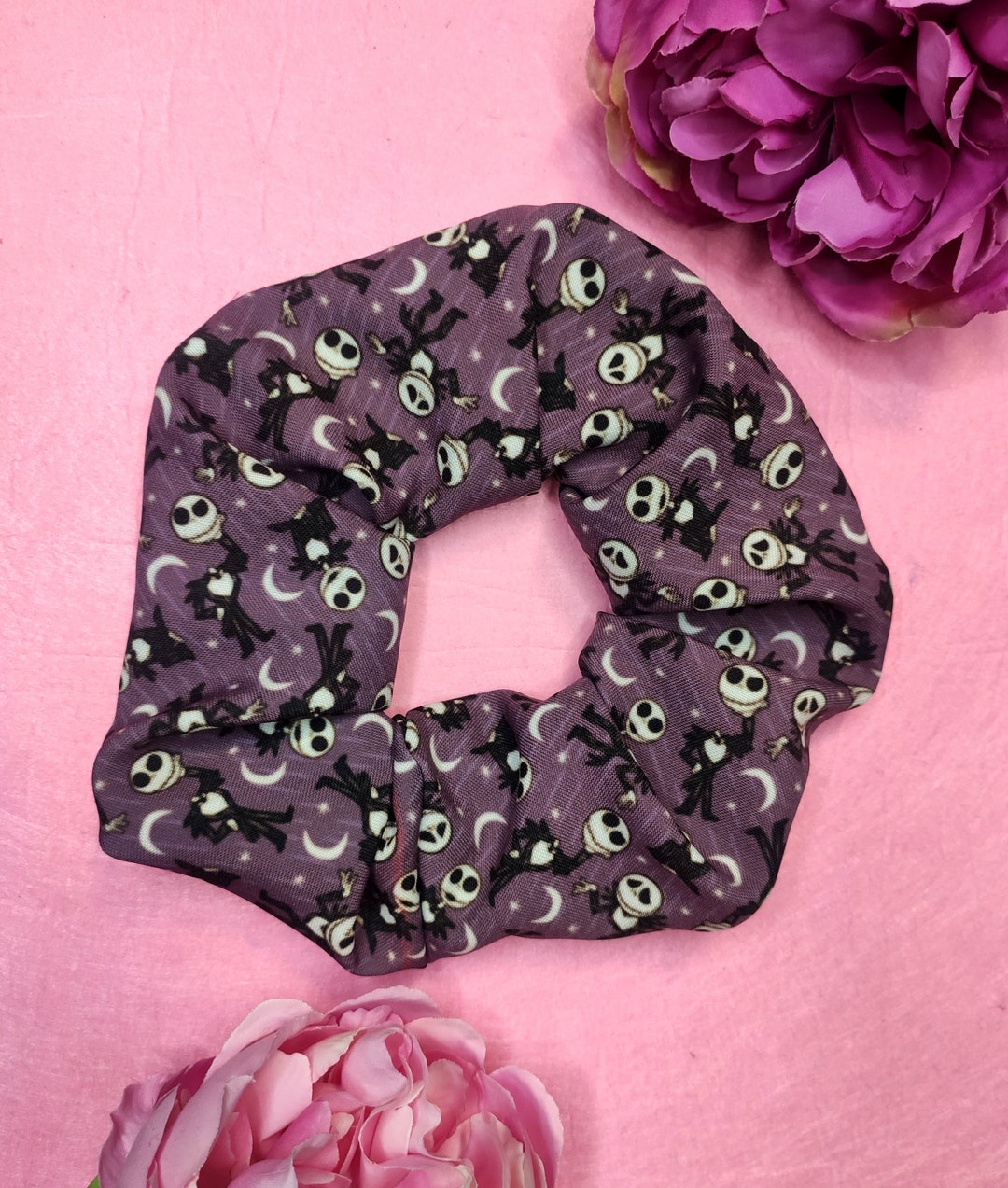 Soft Elastic Scrunchie Cartoon Skeleton Skull Halloween Theme - Etsy