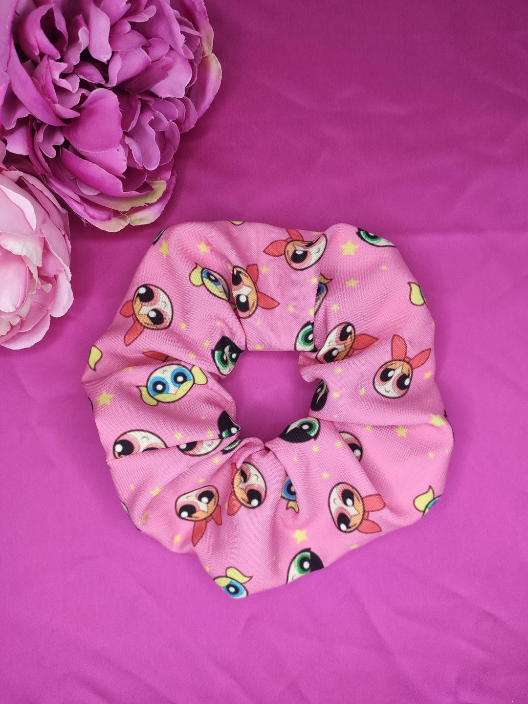 Soft Elastic Scrunchie Cartoon Theme Powerpuff Girls - Etsy