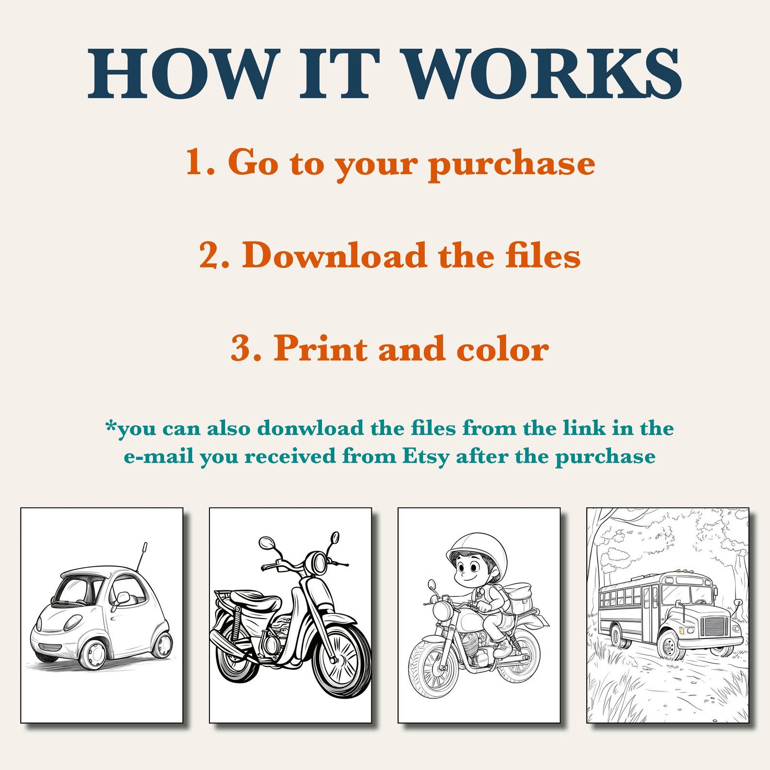 Vehicles Coloring Pages for Kids, Printable Coloring Pages, Worksheets ...