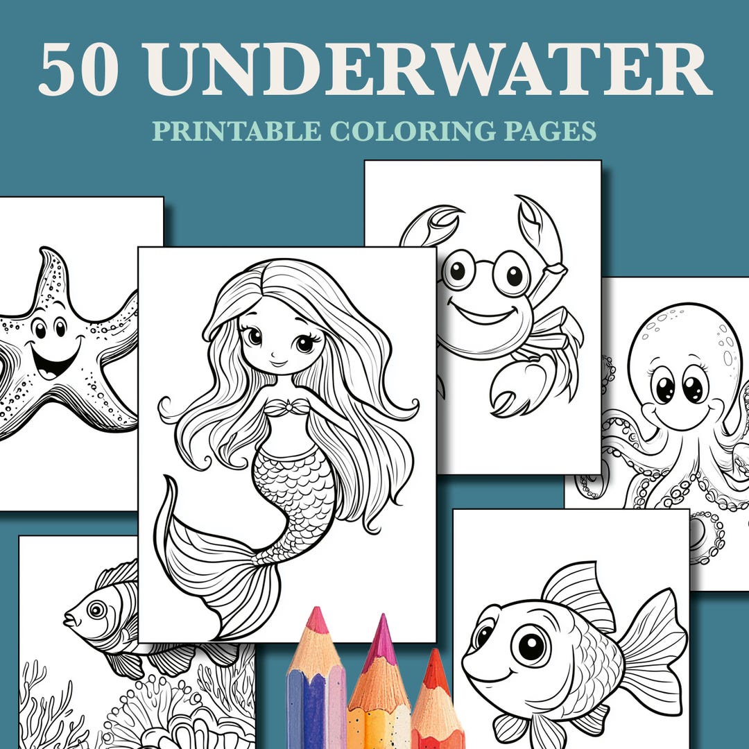 Underwater World Coloring Pages for Kids, Printable Coloring Pages ...