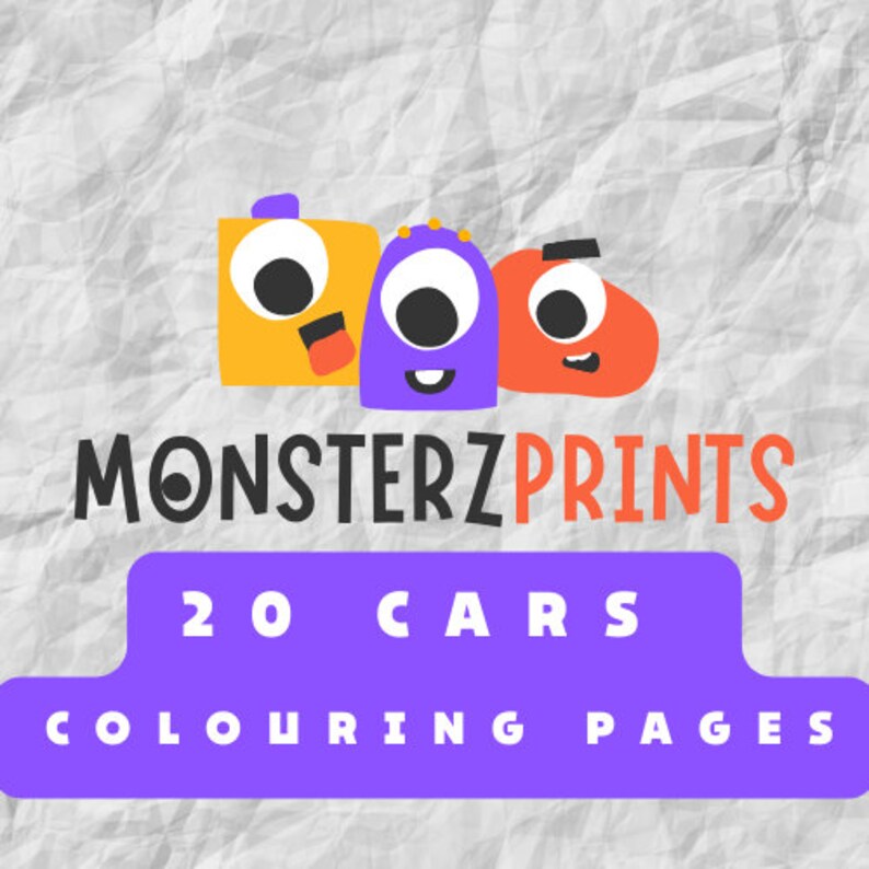 20 Cars Colouring Pages Printable Instant Download - Etsy