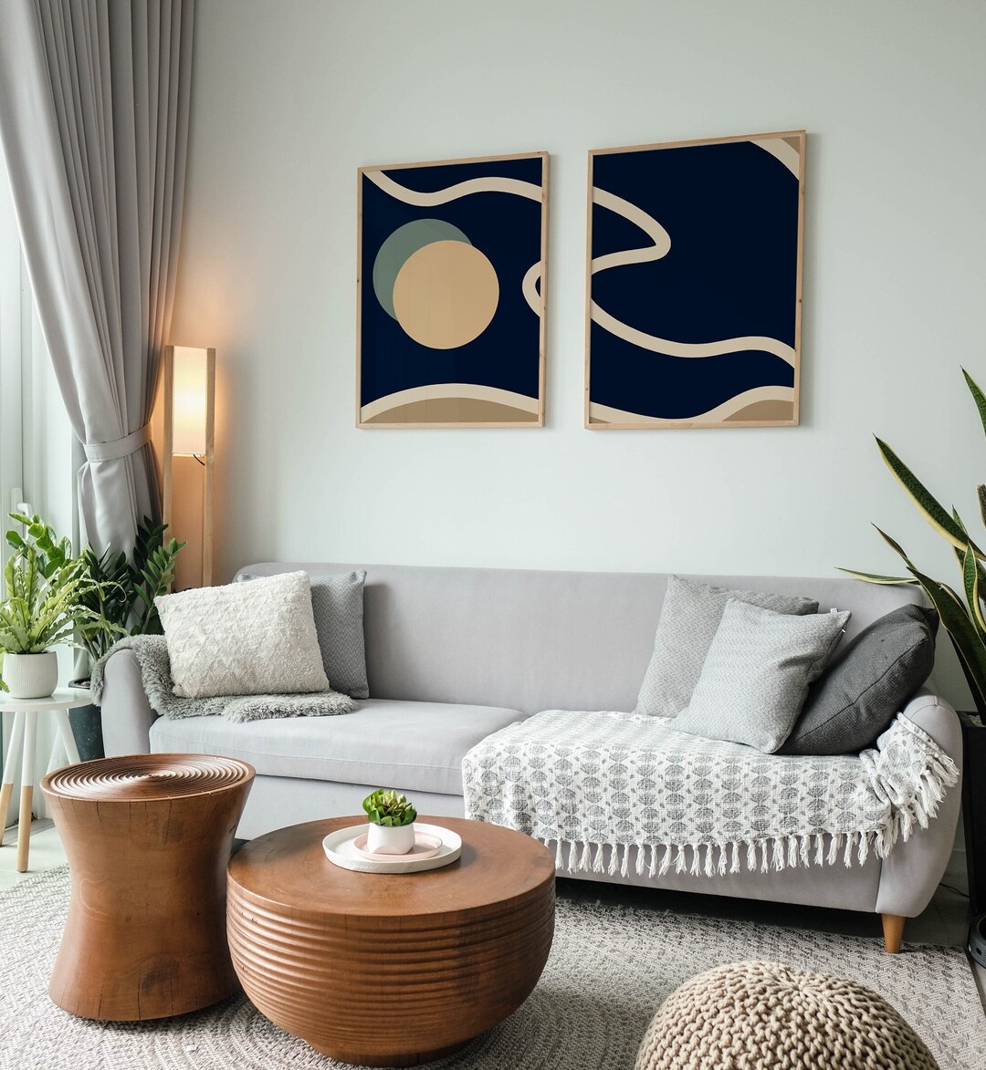 Abstract Printable Wall Art | 3 Color Ways | Geometric | Digital ...