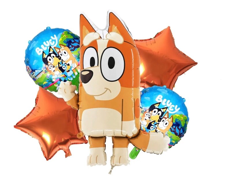 Bluey Balloon Set set of 10 Balloons in Total - Etsy