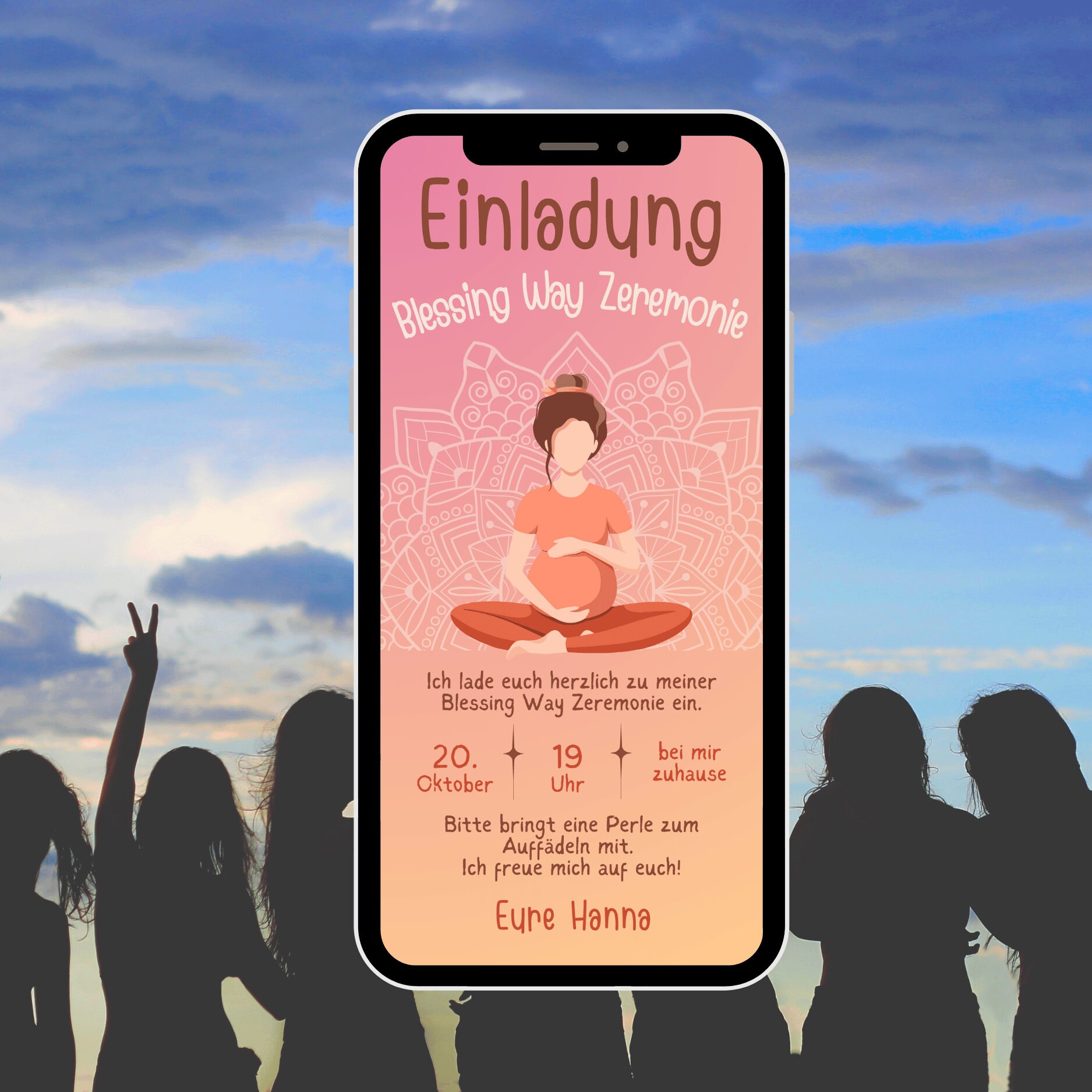 Blessing Way Ceremony Invitation | Mother Blessing | Sustainable Card ...