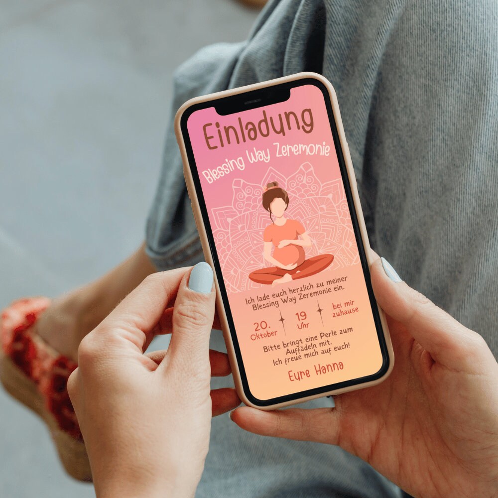 Blessing Way Ceremony Invitation | Mother Blessing | Sustainable Card ...