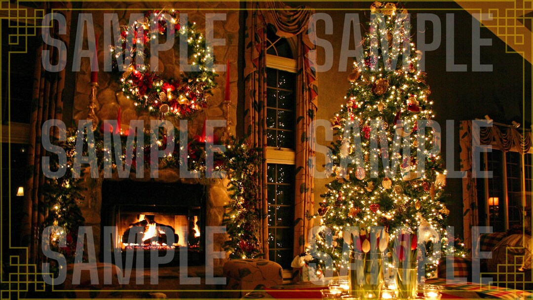 Christmas Zoom Backgrounds Christmas Backdrop Christmas Office ...