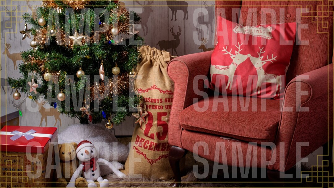 Christmas Zoom Backgrounds Christmas Backdrop Christmas Office ...