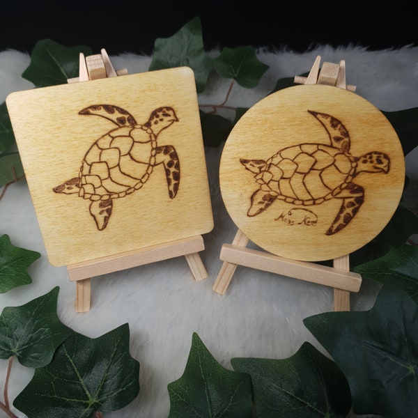 Pyrography Turtle - Etsy