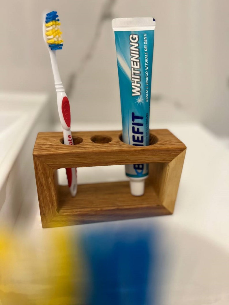Toothbrush Holder/stand for Toothbrushes Made of Wood/handmade/wooden ...